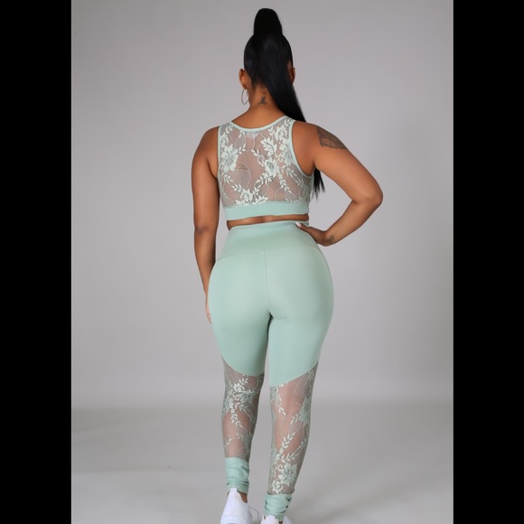 Intimates & Sleepwear | Mint Laced Set | Poshmark